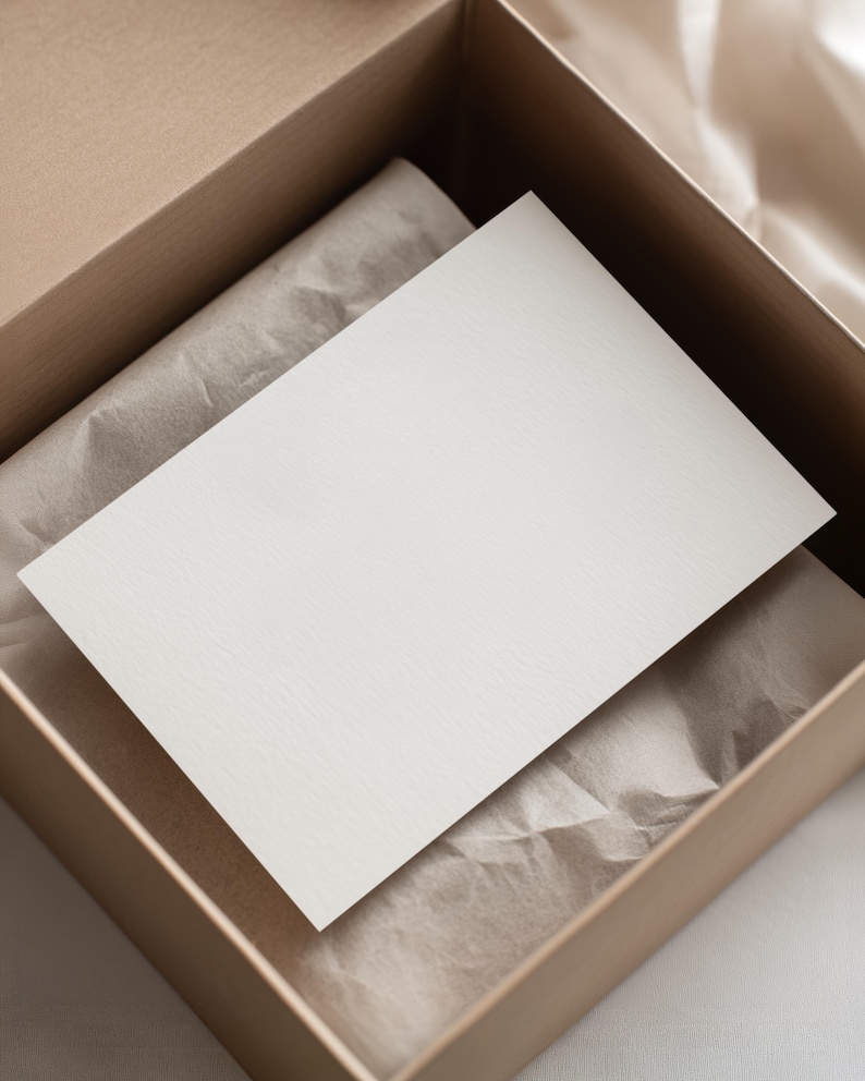 Stationery Card Mockup, Minimal PSD Paper Branding Mockup With Print ...