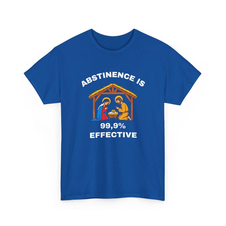 Abstinence 99.99% Effective Funny Christian T-shirt,religious Humor Tee ...