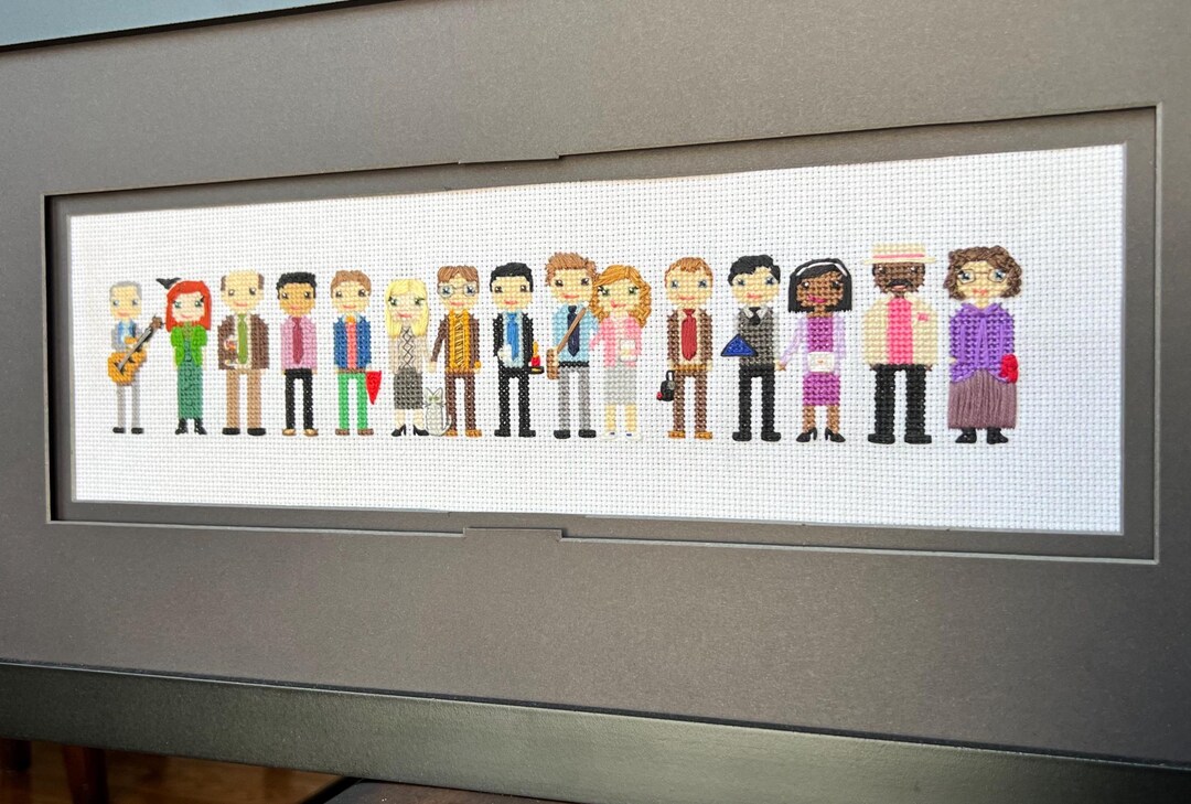 The Office Cast Line up Cross Stitch Pattern | Funny Printable PDF ...