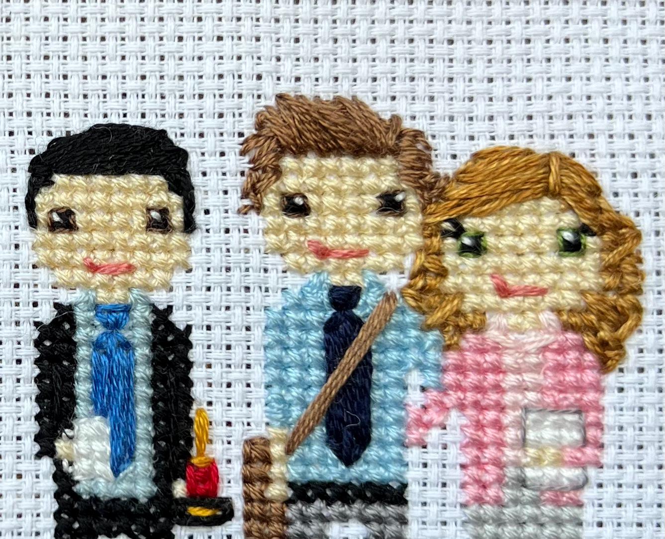 The Office Cast Line up Cross Stitch Pattern | Funny Printable PDF ...