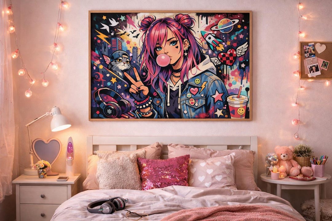 Good Vibes Decor Aesthetic Teen Room Decor Y2K Dorm Room Decor for ...