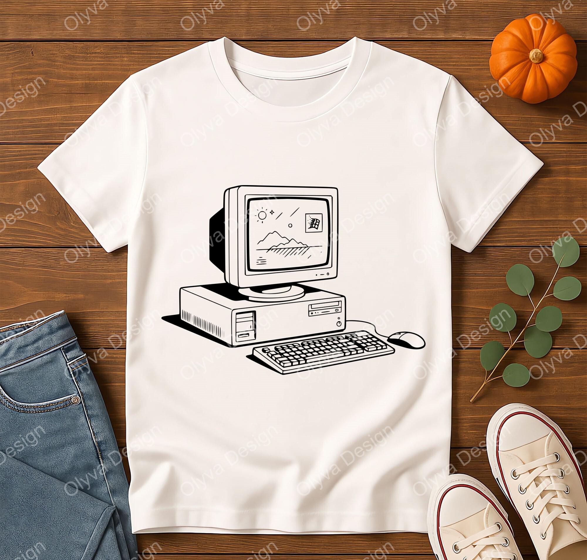 Retro Computer Silhouette – SVG PNG JPG Cut Files (digital Download) - Etsy