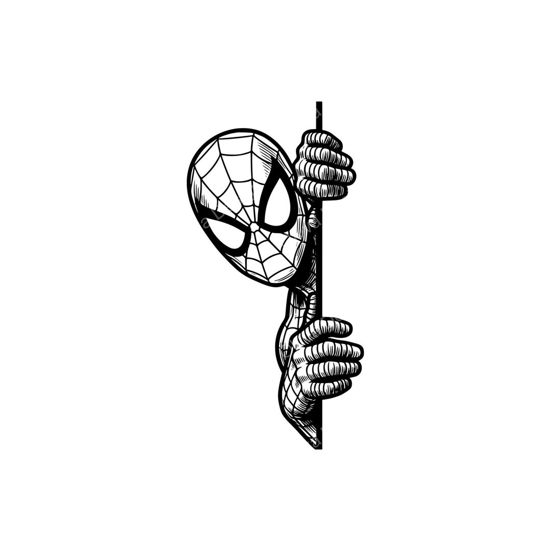 Playful Spider-man Silhouette for Fun Kids Apparel and Decor | Spider ...