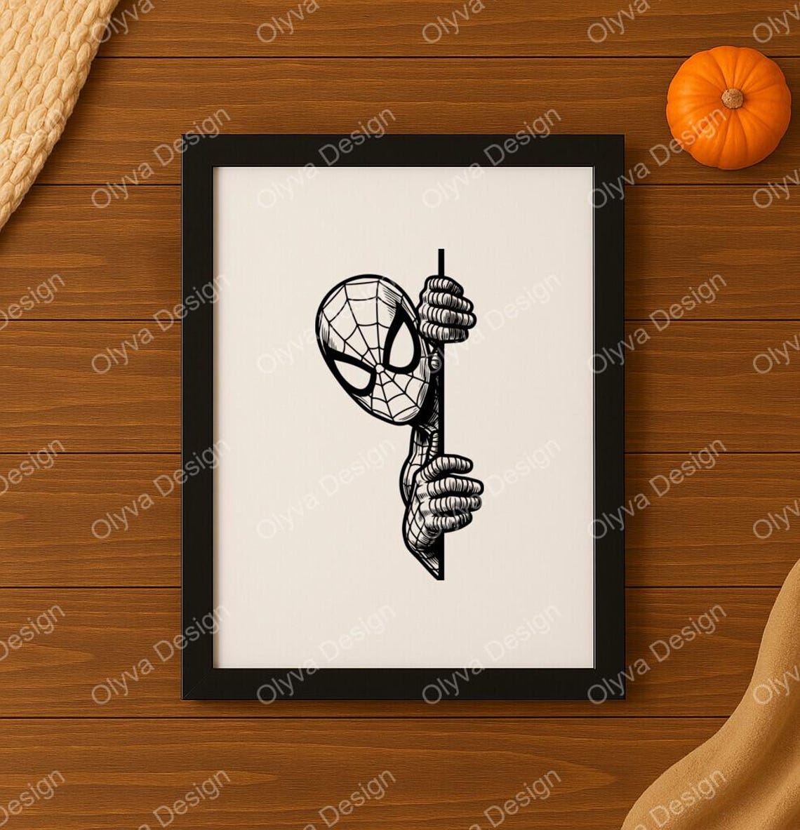 Playful Spider-man Silhouette for Fun Kids Apparel and Decor | Spider ...