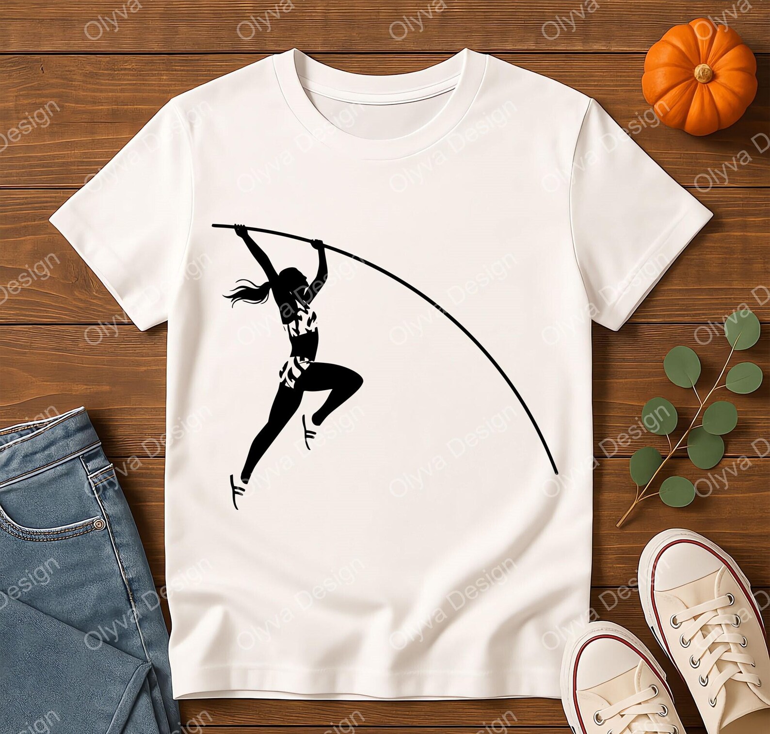 Female Pole Vault Silhouette Cut Files – SVG PNG JPG Digital Download ...