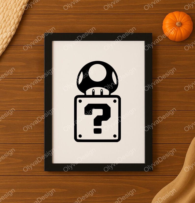 Super Mario Mushroom Silhouette SVG PNG JPG | Fun Design for Crafts - Etsy