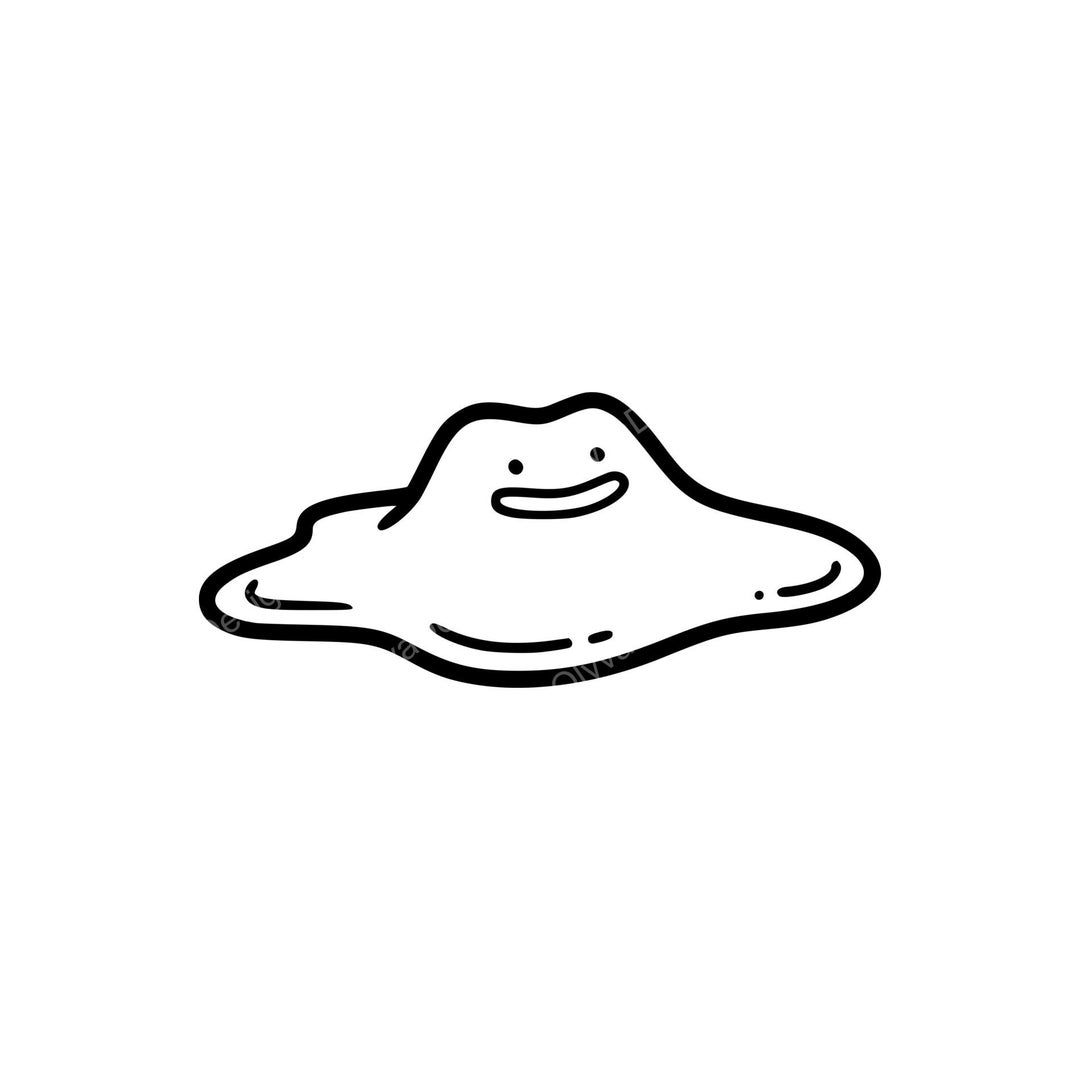 Ditto Pokemon SVG PNG JPG | Cute Character Design for Crafts - Etsy