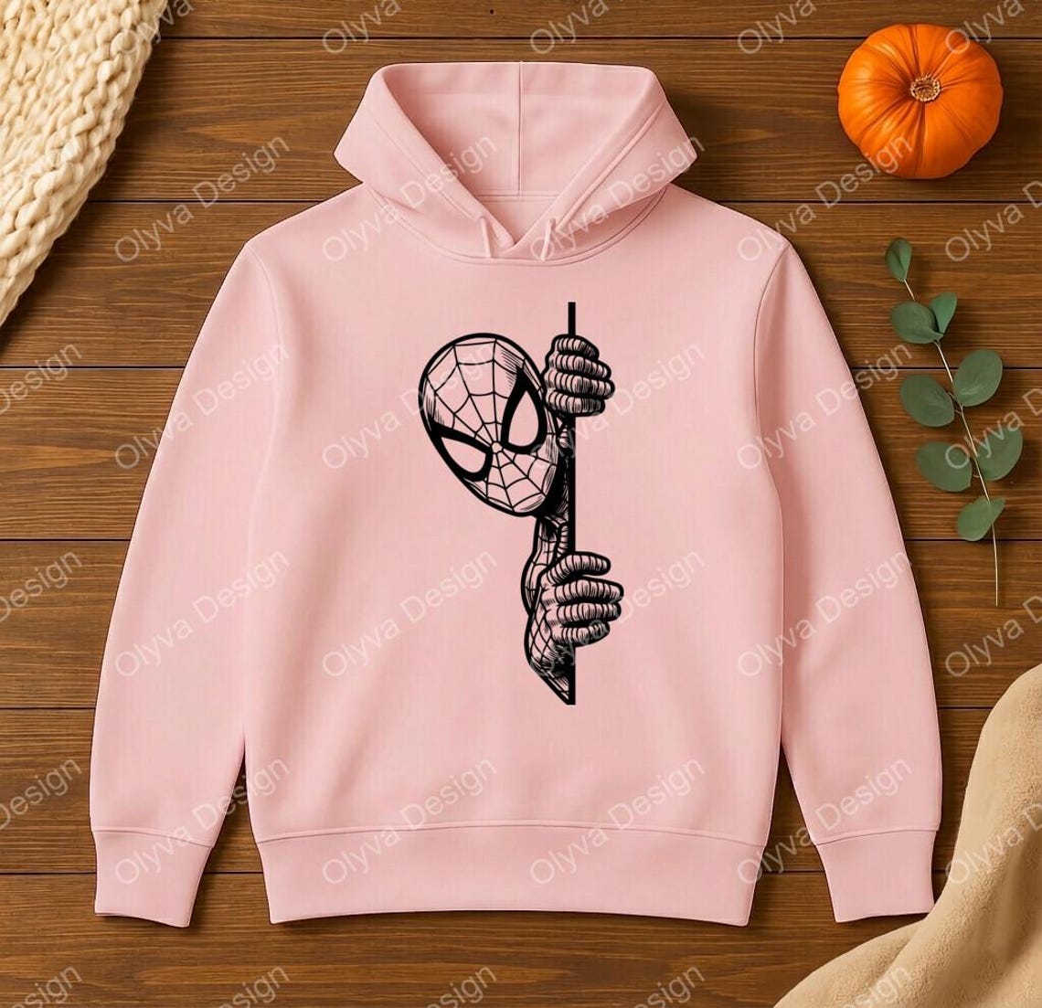 Playful Spider-man Silhouette for Fun Kids Apparel and Decor | Spider ...