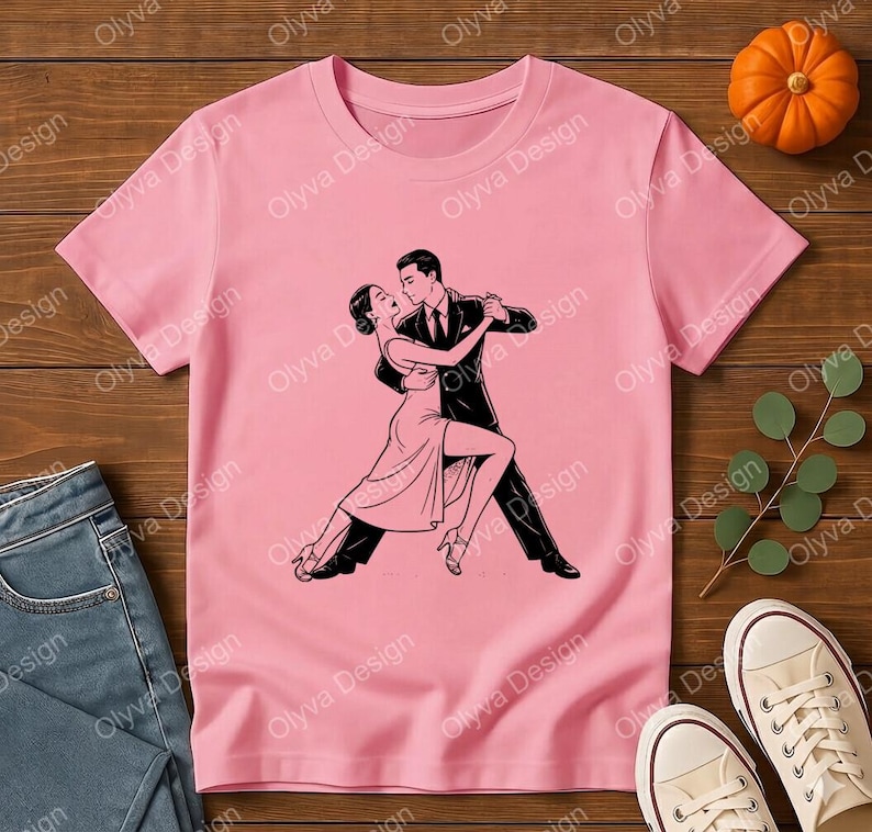 Tango Dancing Couple Silhouette – SVG PNG JPG Cut Files (digital ...