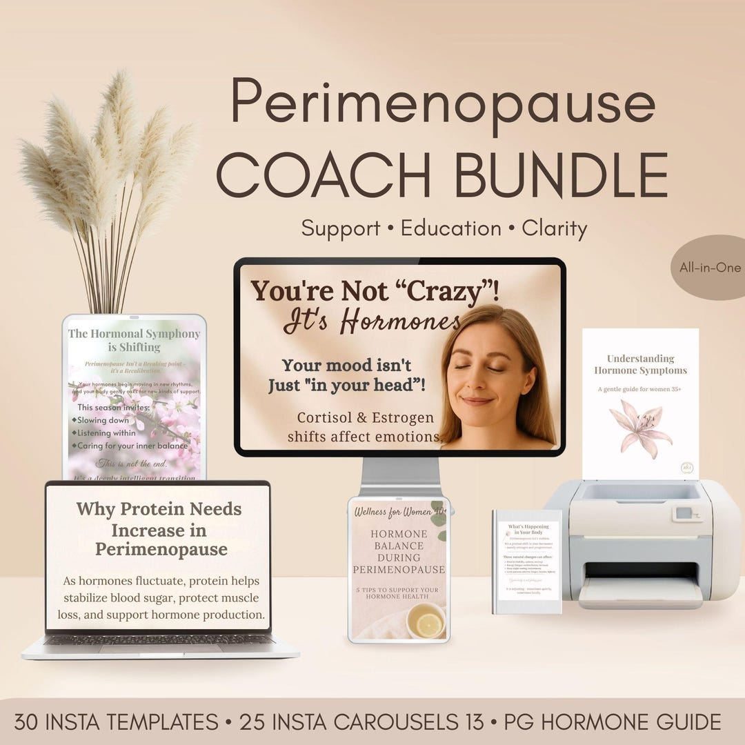 Perimenopause Coach Bundle | Instagram Content Templates & Carousels ...