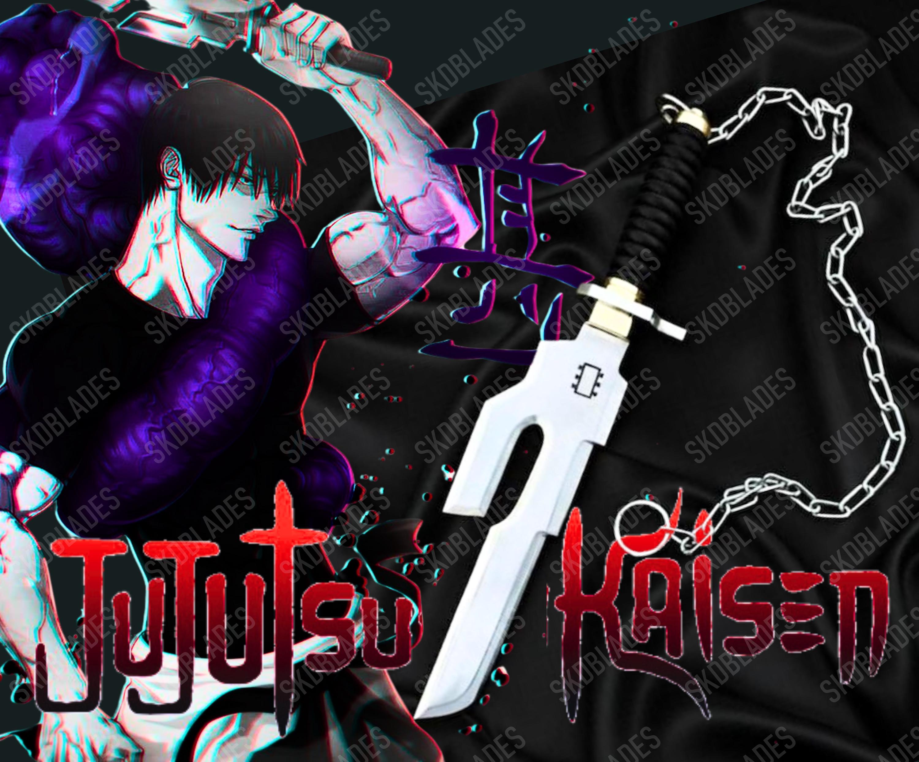 Toji Fushiguro Knife Replica: Handmade Anime Cosplay With Leather ...