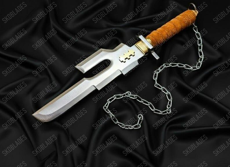 Toji Fushiguro Knife Replica: Handmade Anime Cosplay With Leather ...