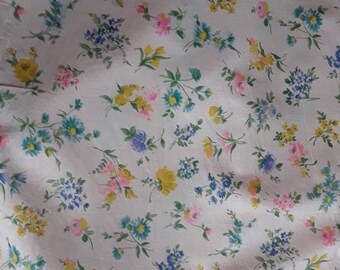 Bright floral fabric | Etsy
