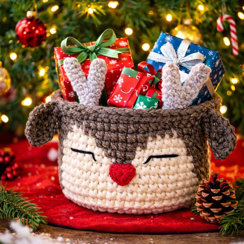 Reindeer Baskets - Etsy