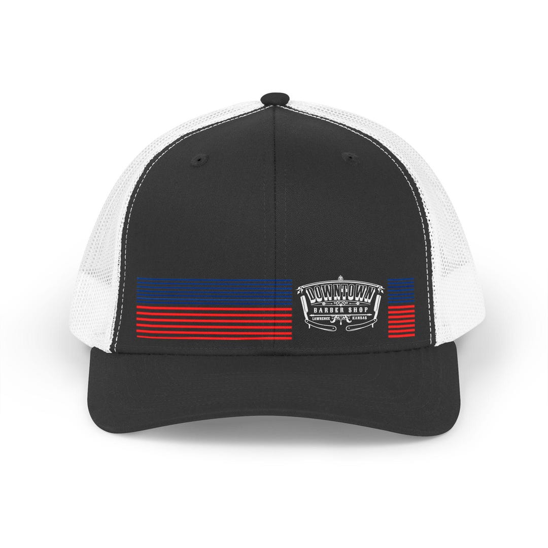 Retro Stripes With Vintage Logo Trucker Hat | Mesh Back Cap - Etsy