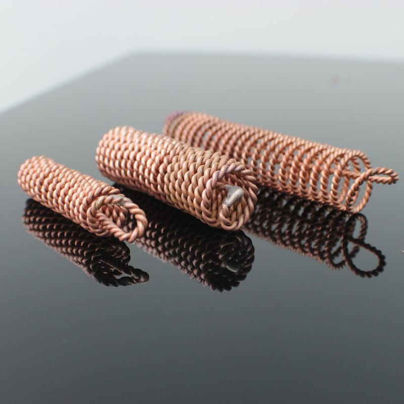 Spiral Copper Coil Rings - Etsy UK