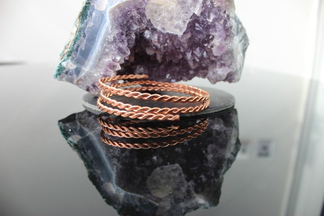 Tensor Ring Adjustable Flattened Copper Bracelet Sacred Cubit Feminine ...