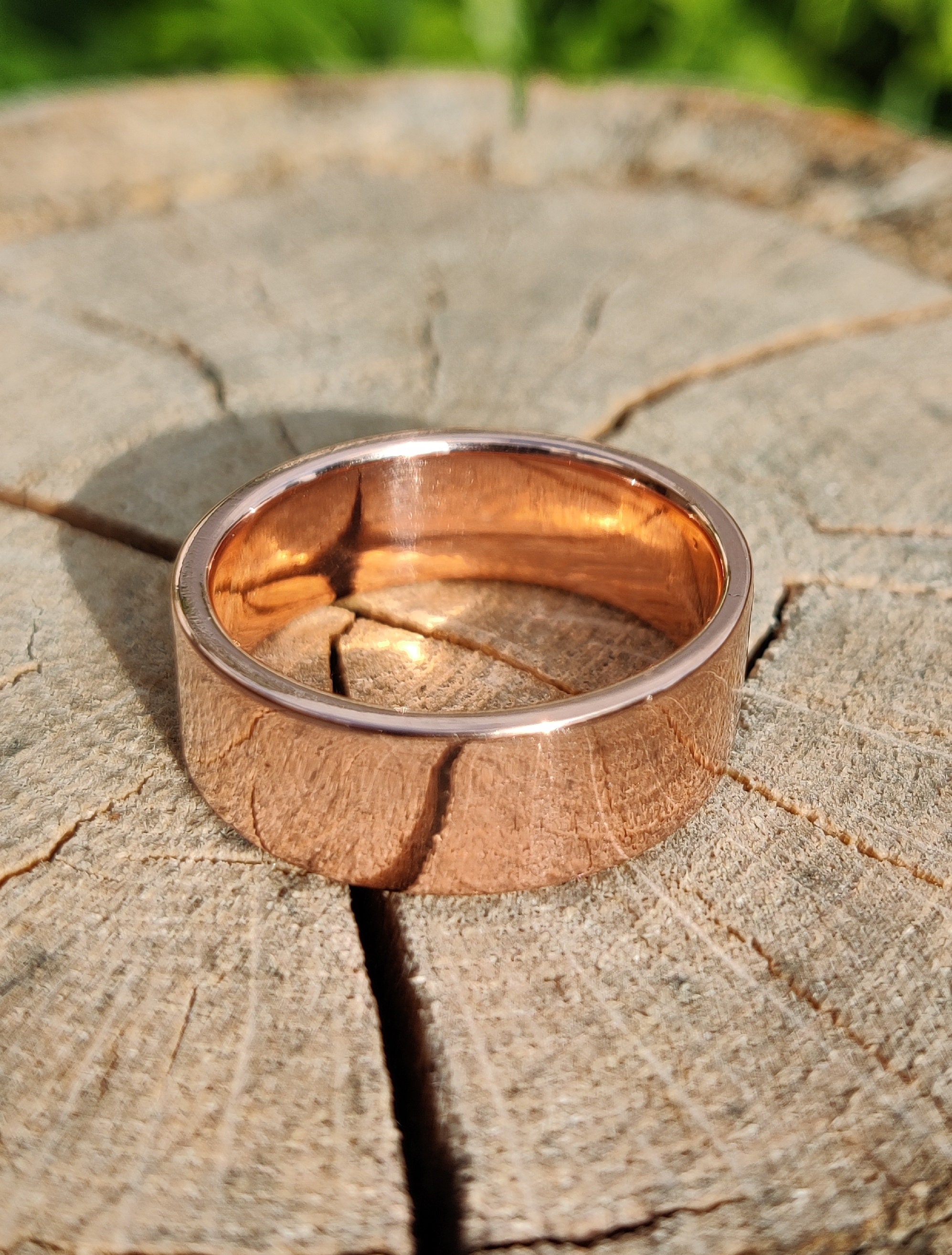 Chunky Copper Ring - 100% Recycled Copper (polished) - Etsy