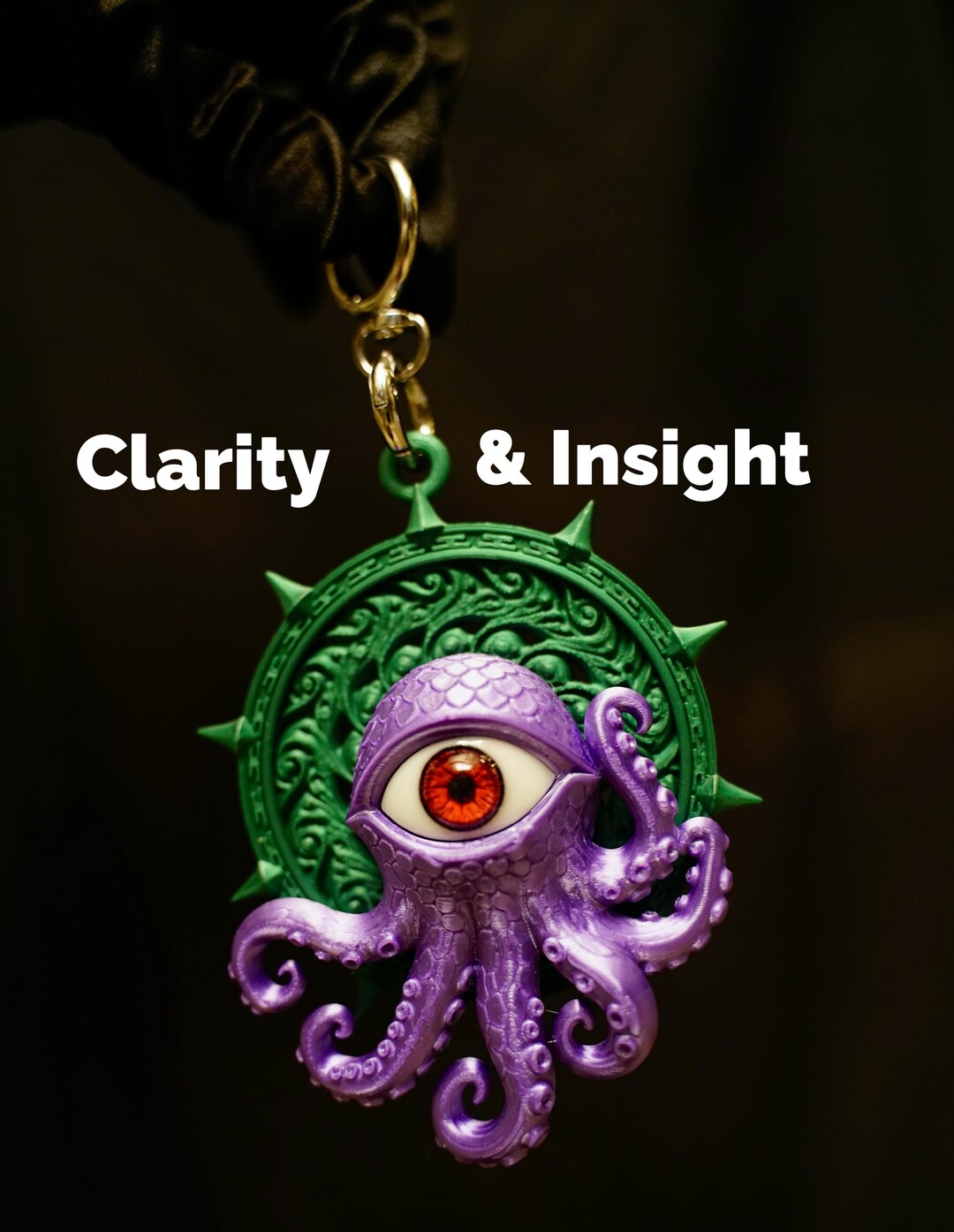3D Printed Cthulhu Octopus Keychain Bag Charm for Friends/him/her ...
