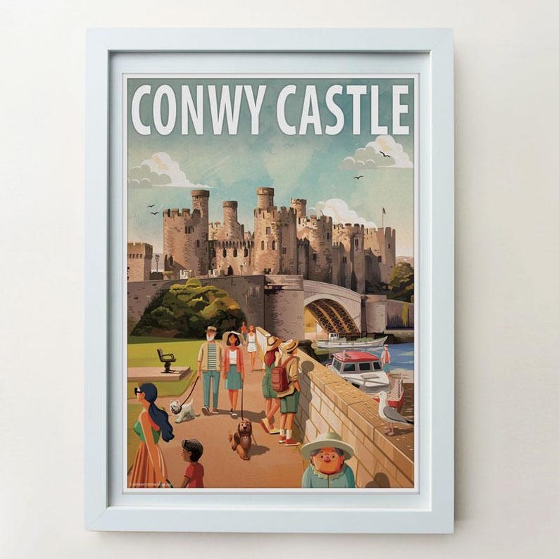 Conwy Castle, Limited Edition, Signed and Numbered, A3, 300gsm, Pulp ...