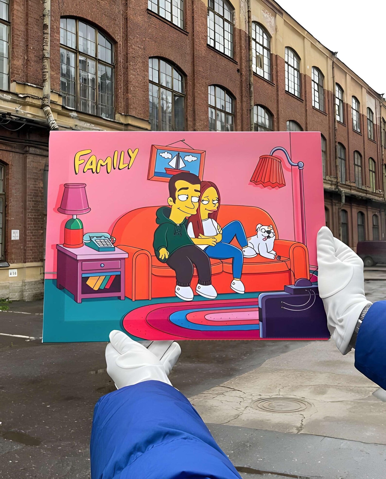 Custom Simpsons Portrait | Digital Item | Simpsonize Me | Simpsonize ...