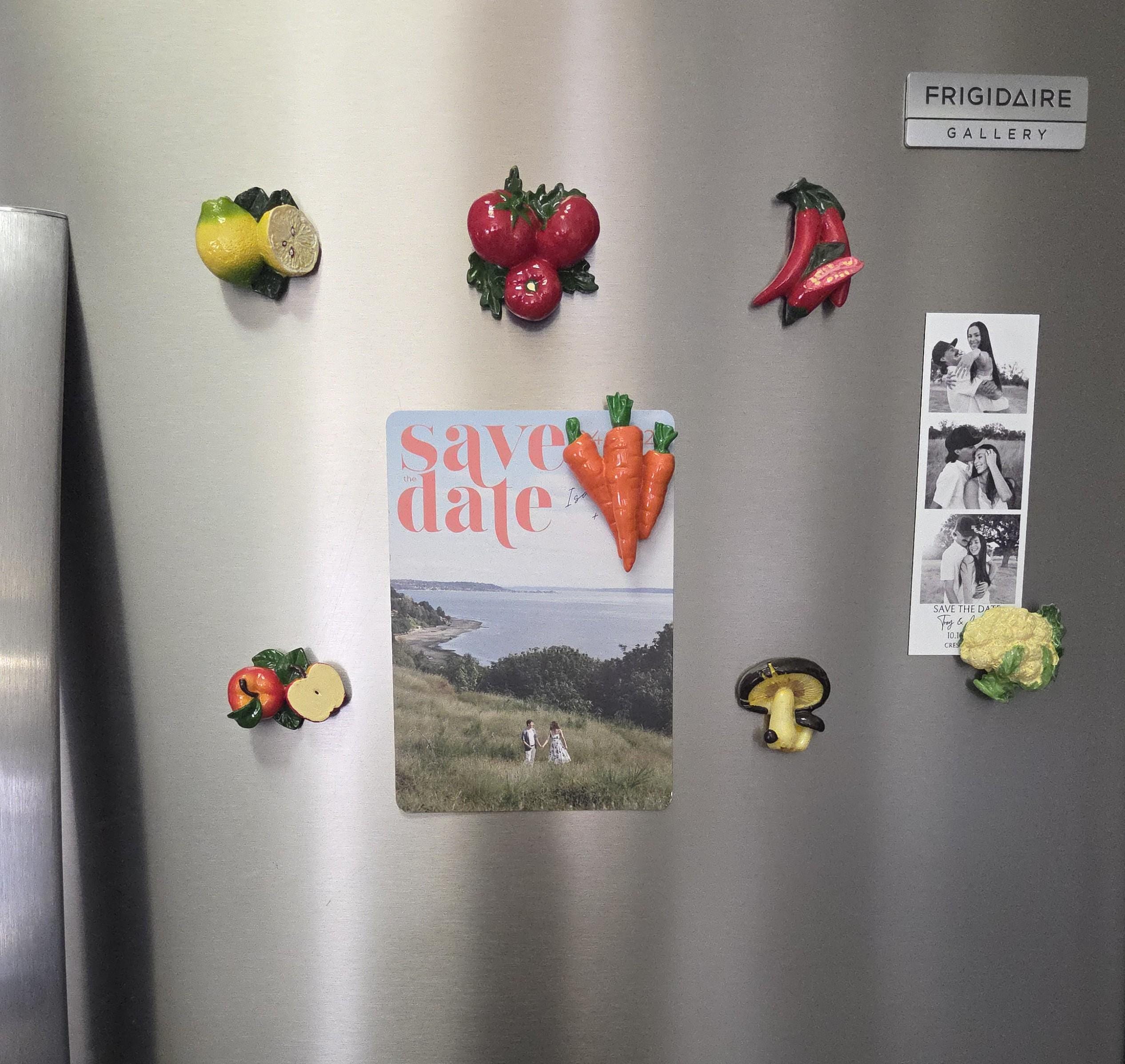 Farm Fresh Produce Magnets – Set of 12 | Vintage Style Fruit ...