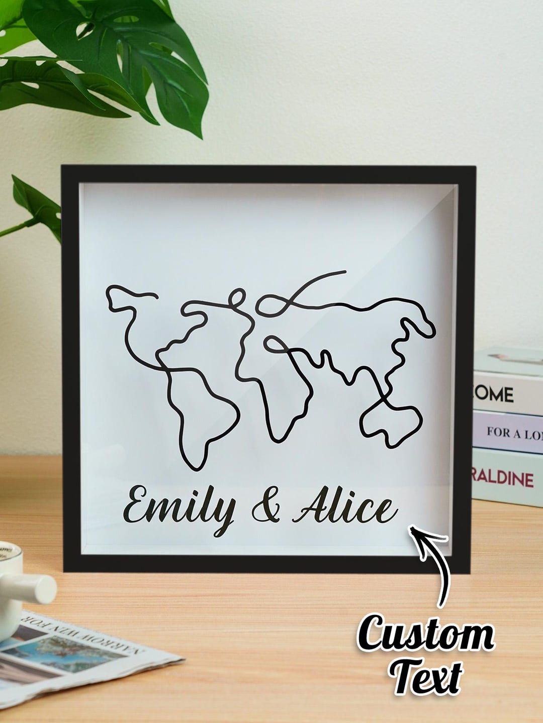 Personalized Travel Ticket Memory Box – Custom Name Keepsake for Trip ...