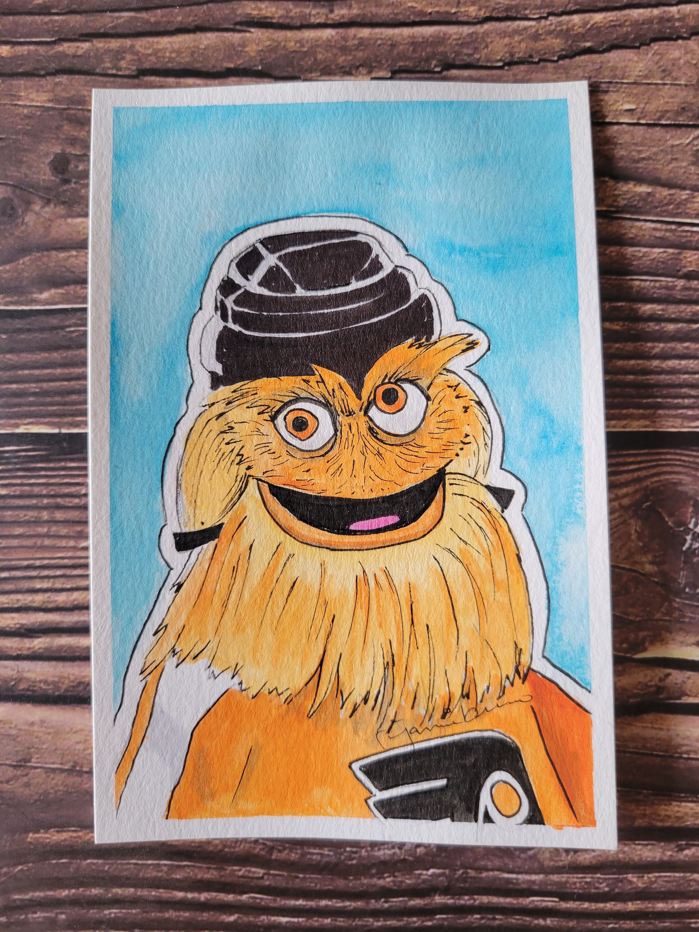 4x6 Illustration of Gritty Original Art on Postcard Art Prints - Etsy