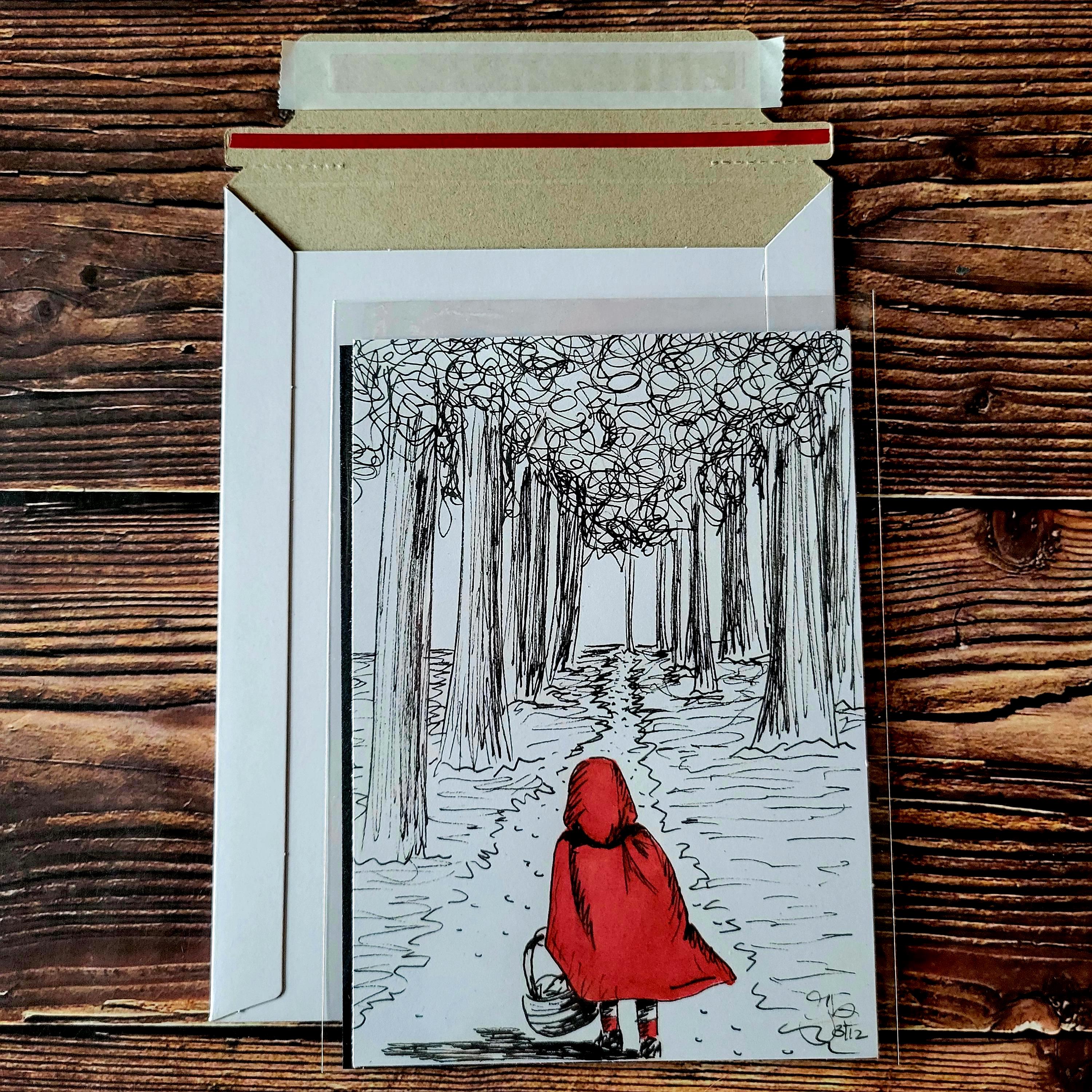 Little Red Riding Hood Illustration | Art Prints | Varying Sizes - Etsy