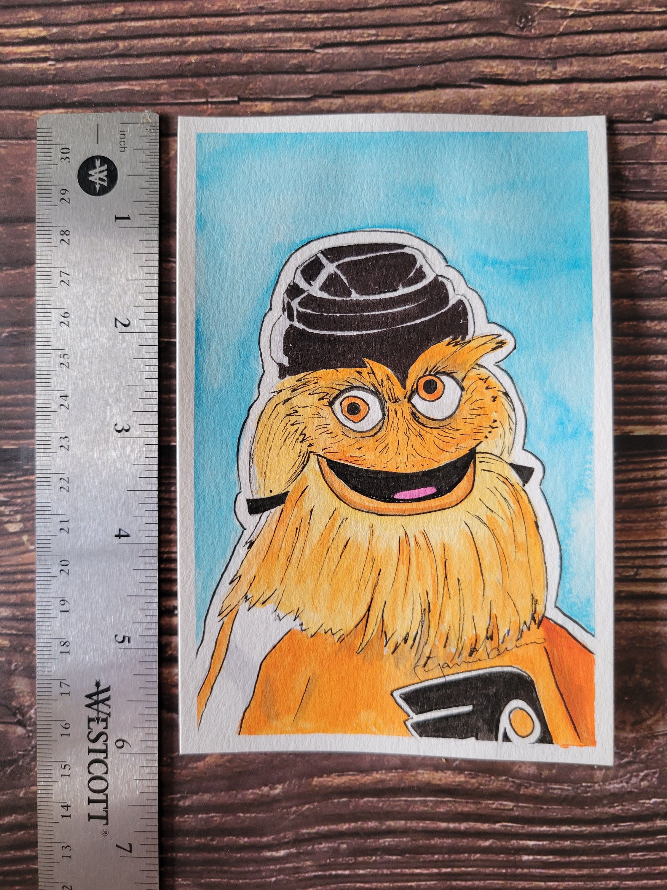 4x6 Illustration of Gritty Original Art on Postcard Art Prints - Etsy