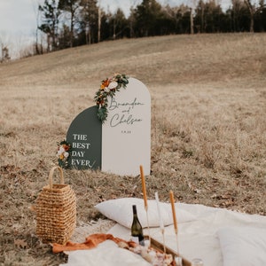 Large Wood Arch Signage Set Wedding and Event Signs - Etsy UK
