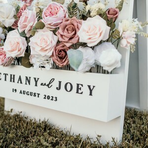 Flower Box Wedding Welcome Sign Personalized A-frame Sign - Etsy Canada