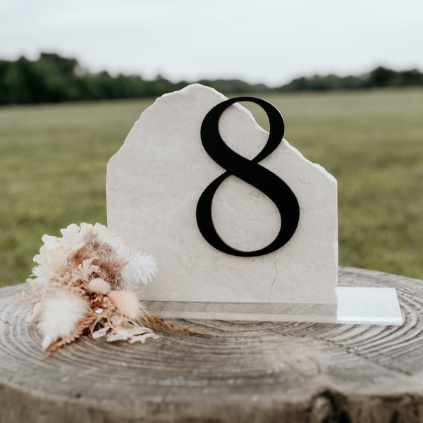 Stone Table Numbers - Etsy