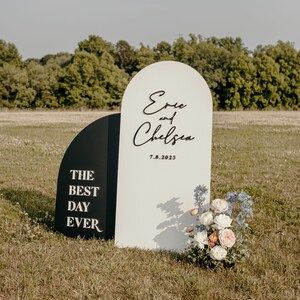 Large Wood Arch Signage Set Wedding and Event Signs - Etsy UK