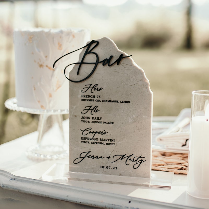 Marble Wedding Sign - Etsy