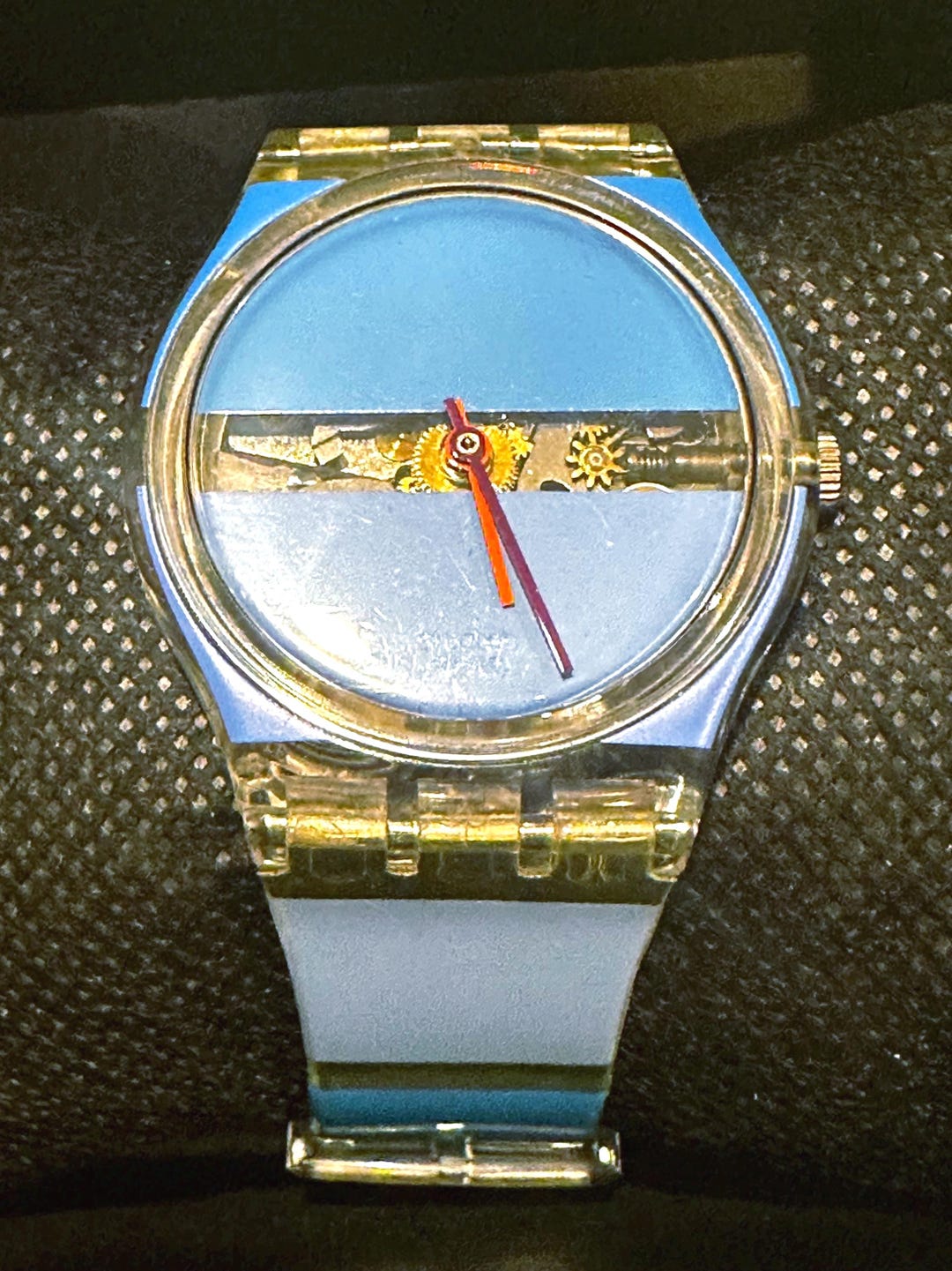 Swatch Gent Blue Painted Time GK376 2002 Stephen Dean Artist Watch ...