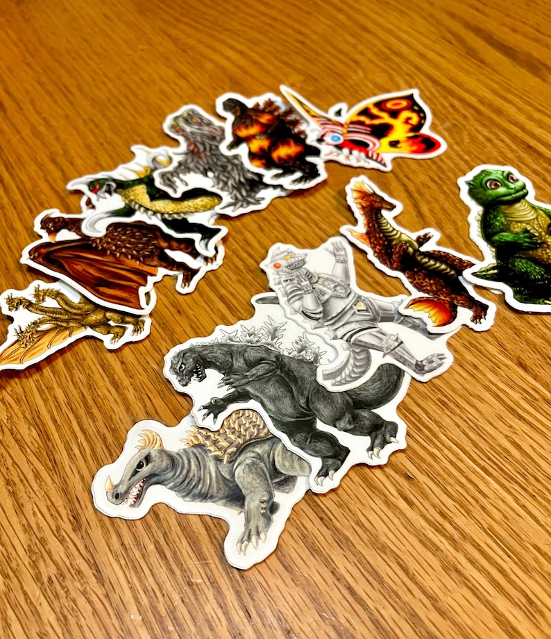 Kaiju Stickers - Godzilla & More! - Etsy