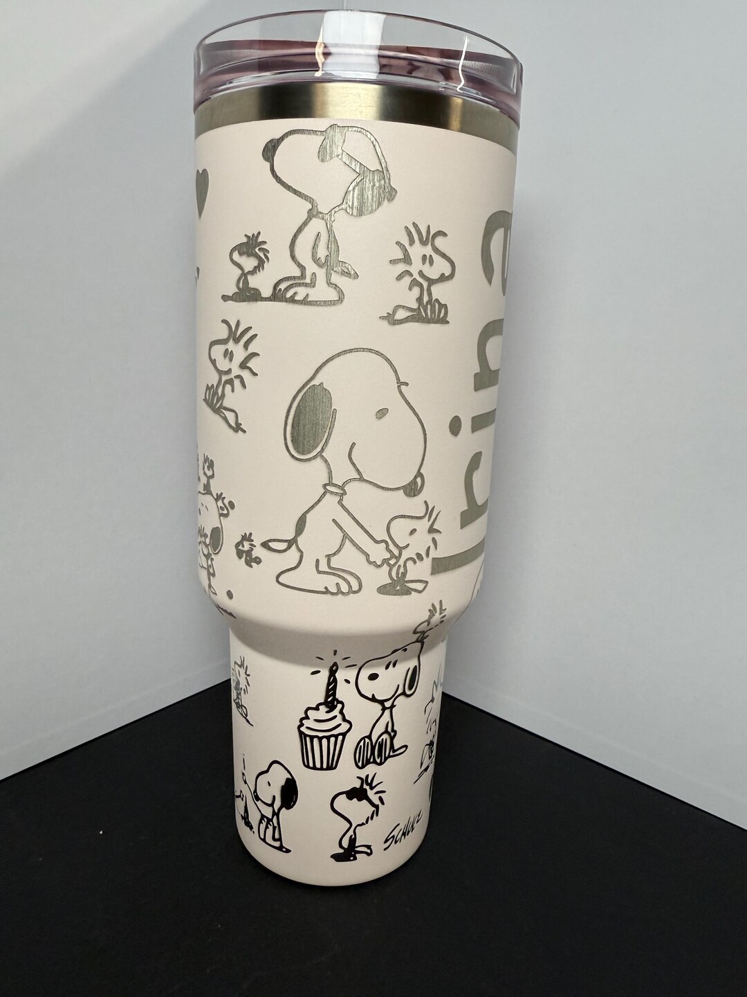 Snoopy Dog Theme Custom Laser Engraved - 40oz Stanley Tumbler - Etsy
