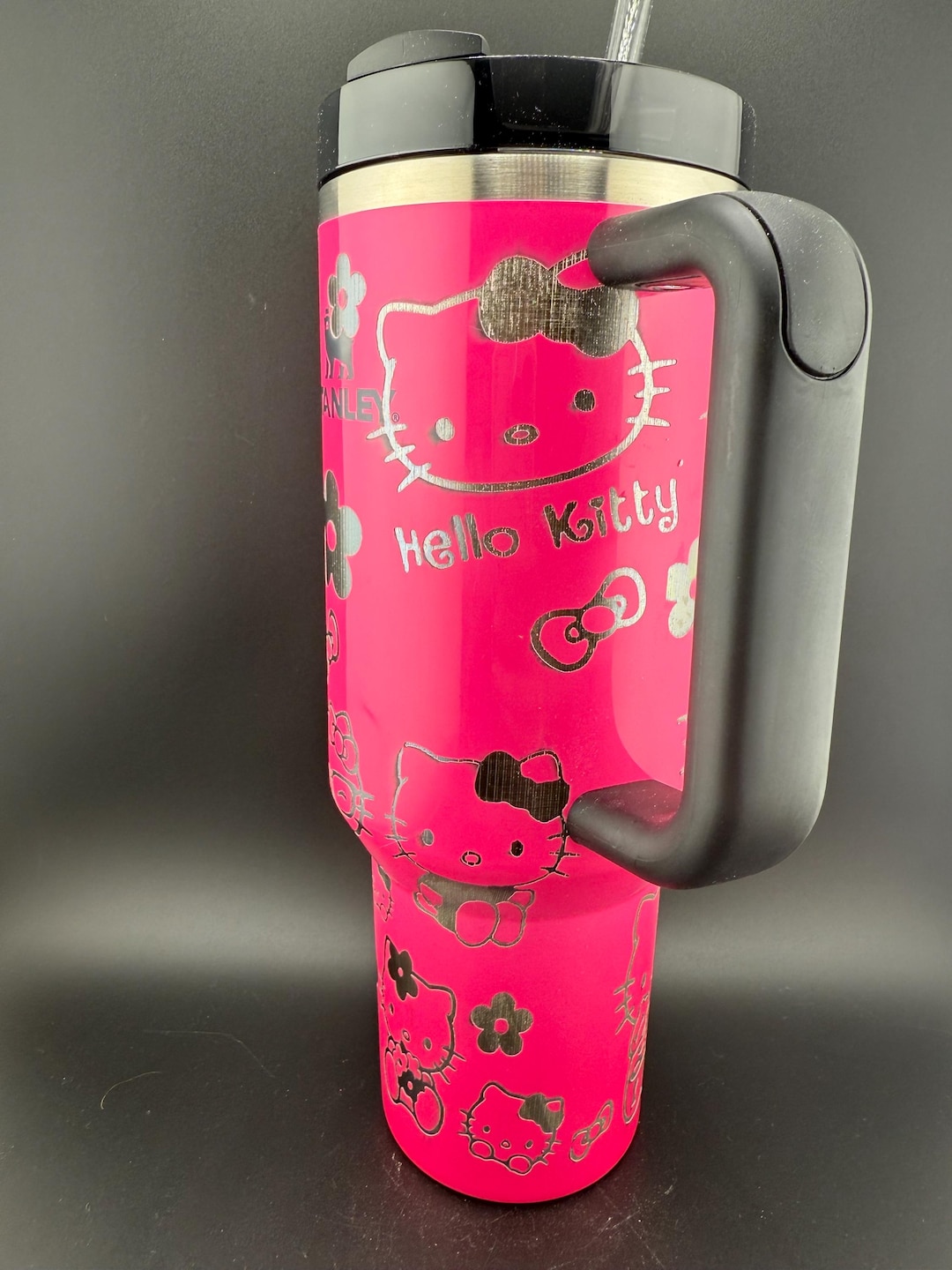 HELLO! KITTY! Theme Custom Laser Engraved - 40oz Stanley Tumbler - Etsy