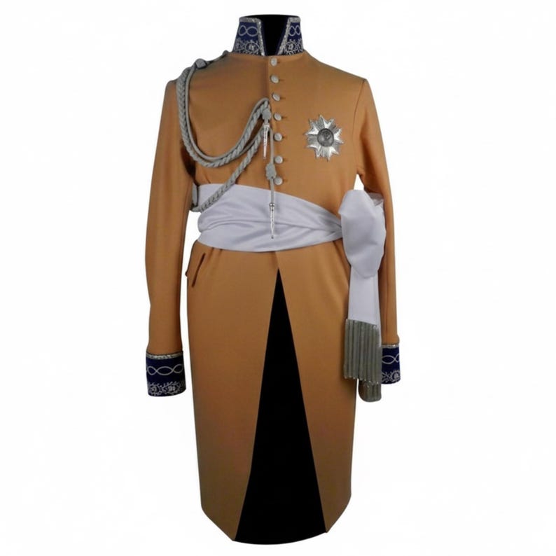 Royal Military Officer Long Coat for Men – Vintage Parade Uniform ...