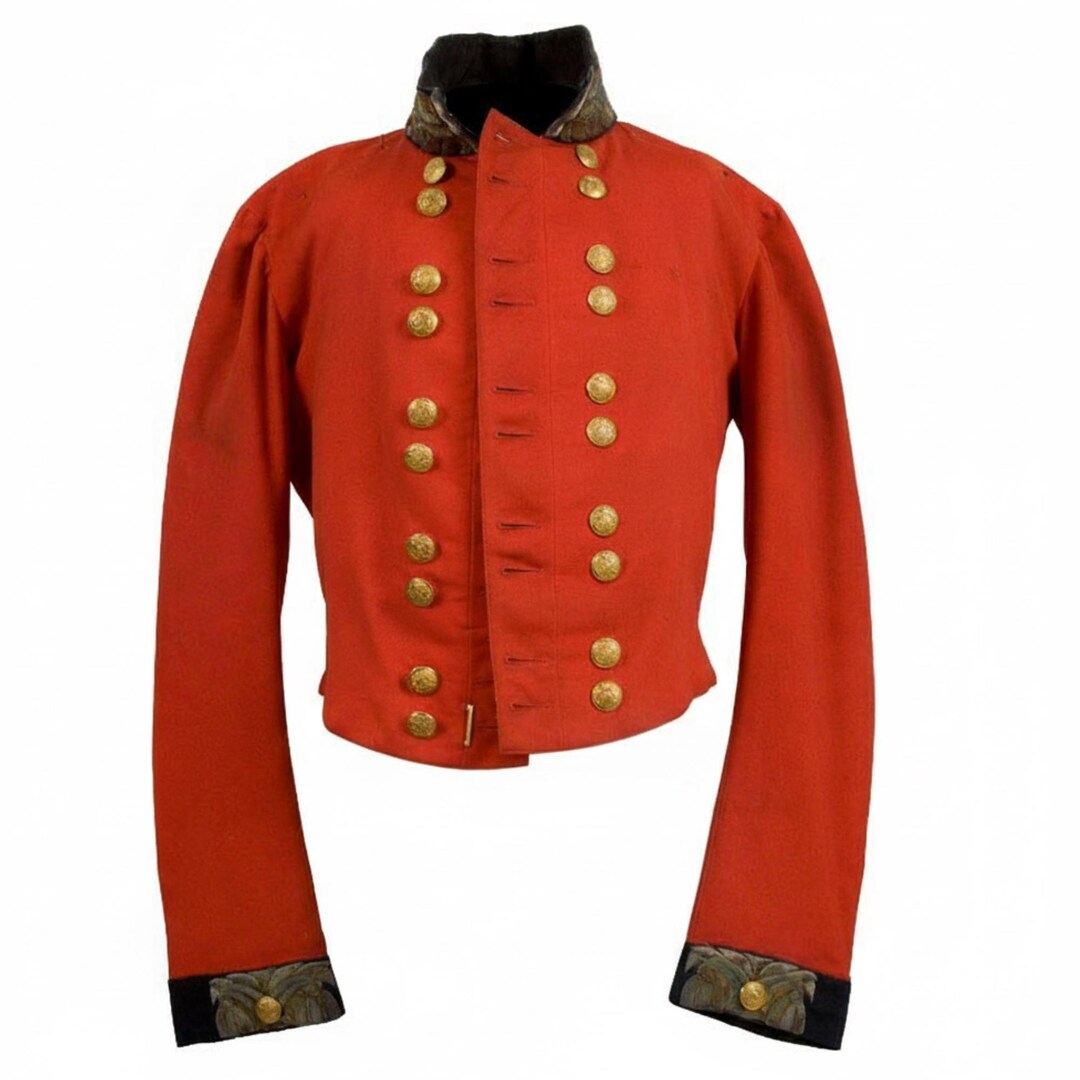 Vintage Red Military Jacket Men | 18th Century British Army Coat ...