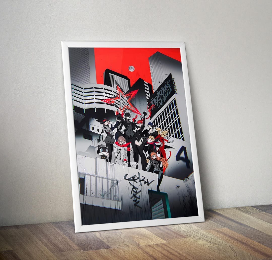 Persona 5 Game Poster | Gaming Poster | Gaming Artwork | Gaming Decor ...
