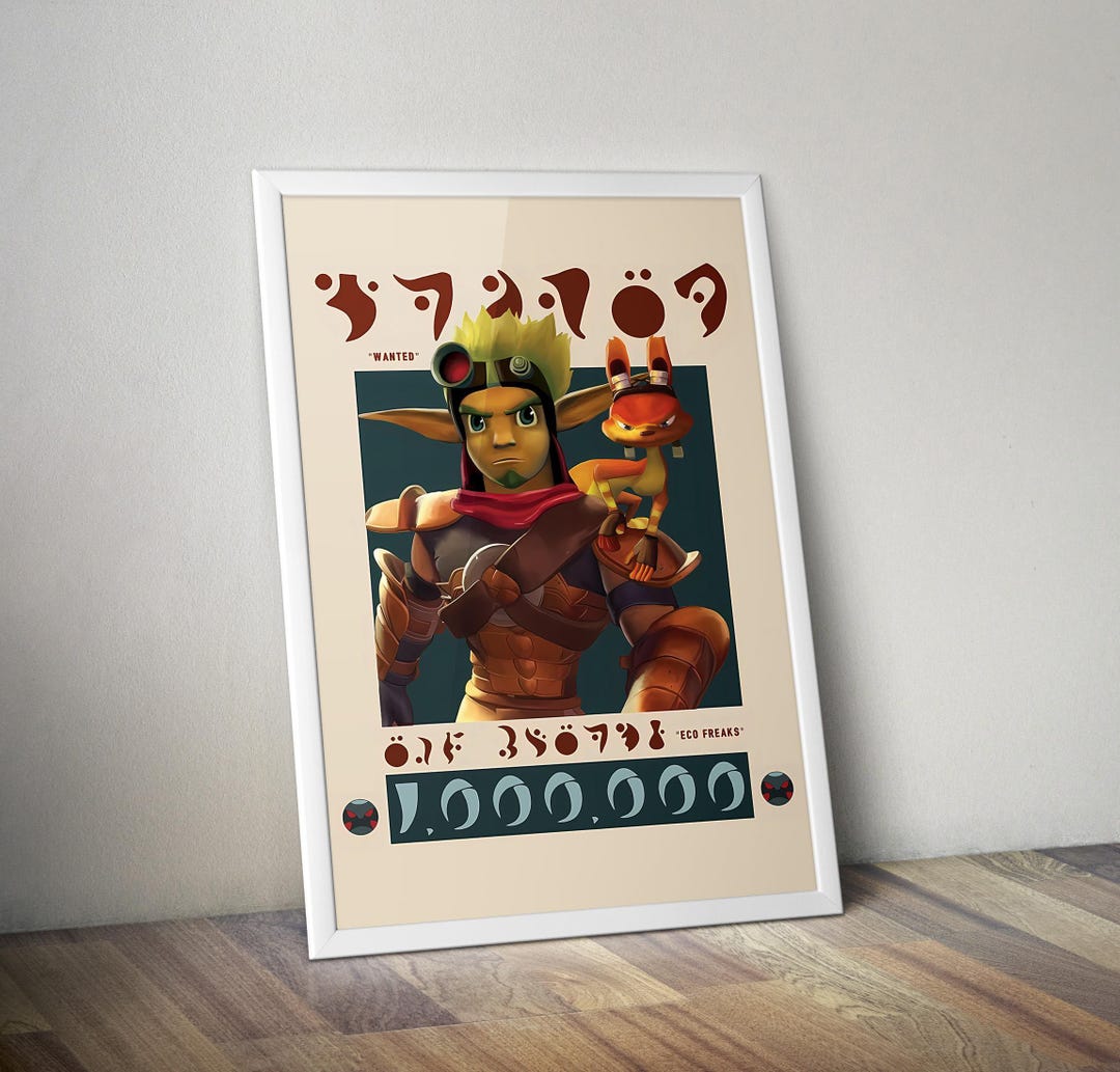 Jak 3 Wanted Poster | Gaming Poster | Gaming Artwork | Gaming Decor ...
