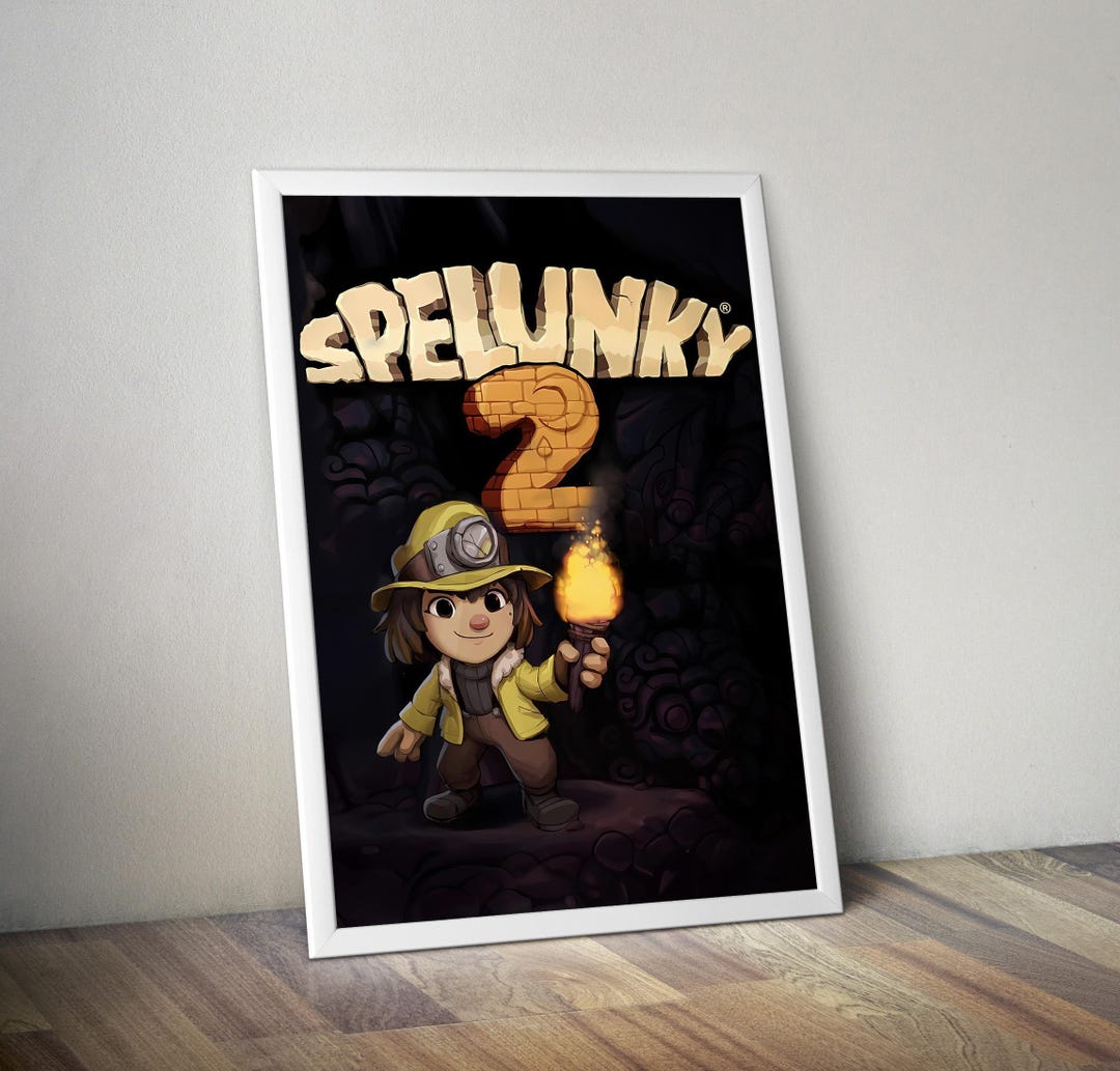 Spelunky 2 Game Poster | Gaming Poster | Gaming Artwork | Gaming Decor ...