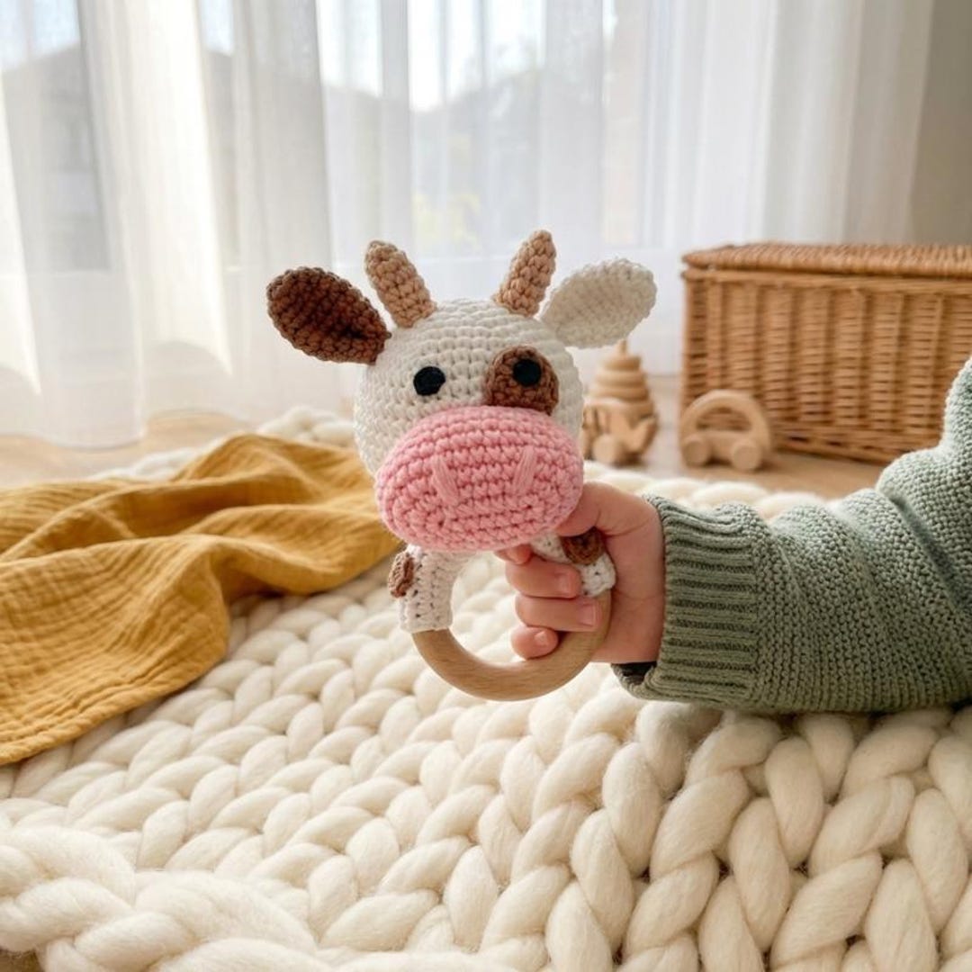 Crochet Cow, Cow Toy Pattern, Animal Toy Pattern, Cow PDF Pattern ...