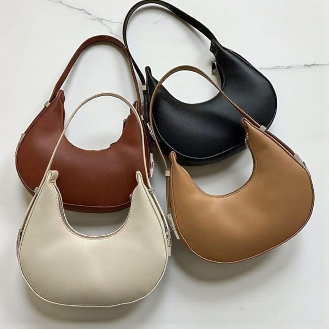Small Leather Handbag – Cute Shoulder & Travel Bag | Zip Purse for ...