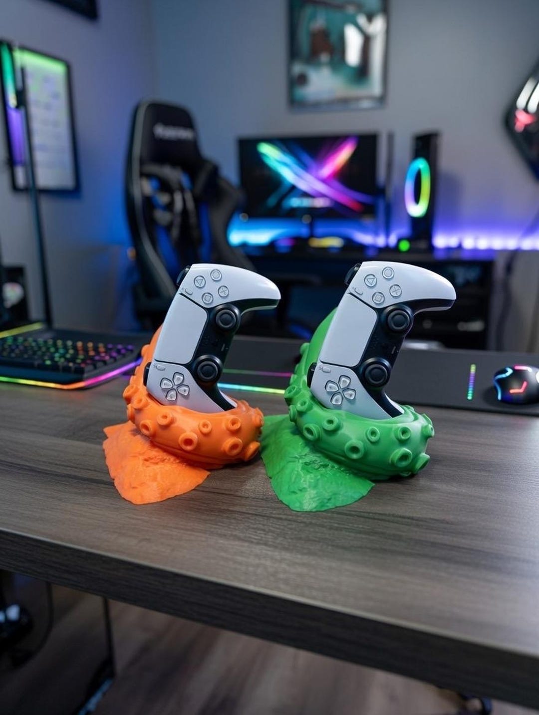 3D Printed Kraken’s Grip Play Station Controller Stand, Gaming ...