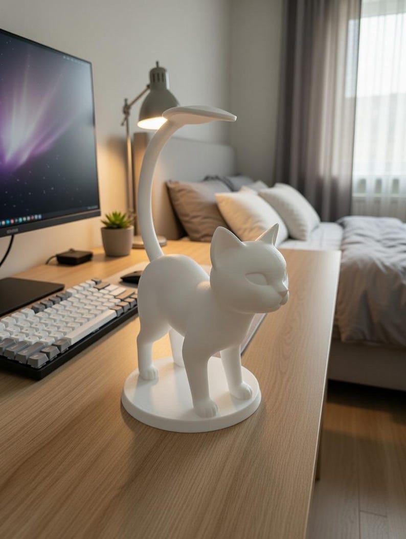Cat Headphone Stand, Gamer Desk Decor for Cat Lovers, Headset Holder ...