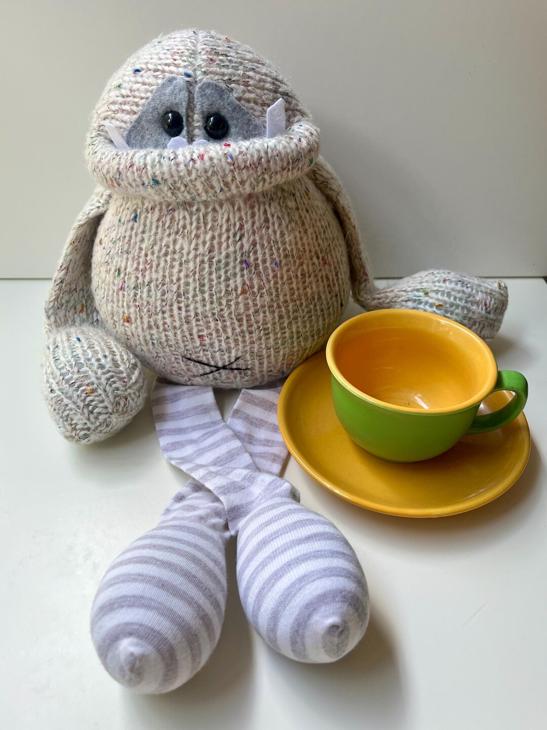 Smug Monster- One of a Kind Plush Sculpt Upcycled Toy - Etsy
