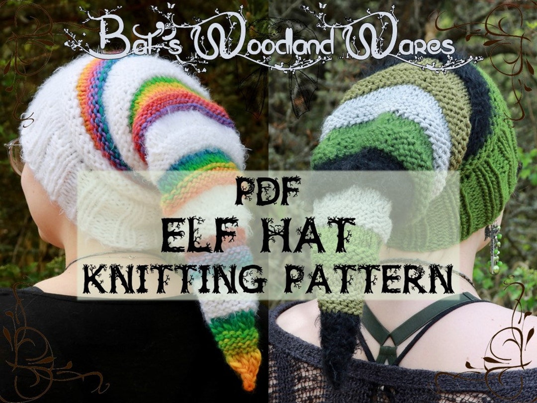 PDF - Elf Hat Knitting Pattern (instant Download) - Etsy